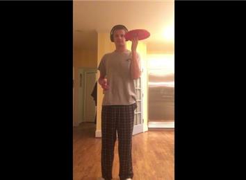 Longest Time Spinning A Frisbee On Its Center | World Record | Jackson ...