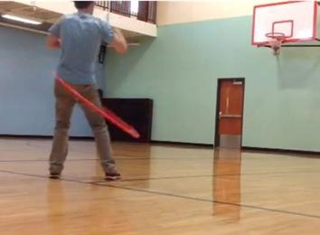 Longest Basketball Shot Made While Hula Hooping | World Record | PeteM