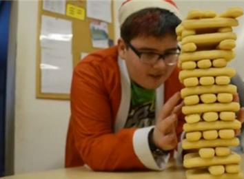 Most People Playing Jenga Using Sponge Fingers | World Record | Paul ...
