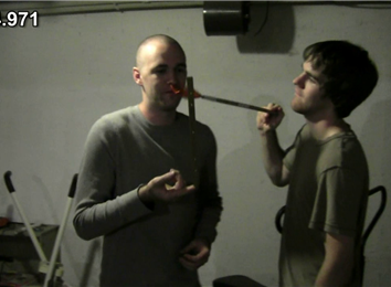 Longest Time To Balance Ruler On Finger While Being Tickled Under Nose ...