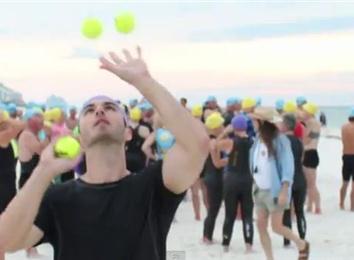 Fastest Juggling Triathlon | World Record | Joe Salter