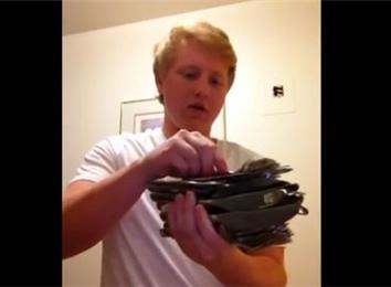 Most Kitchen Utensils Held In One Hand | World Record | Kraig McGee