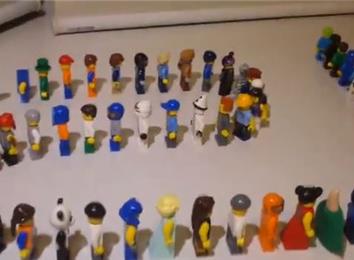 Longest LEGO Minifigure Domino Chain | World Record | lachlan hui