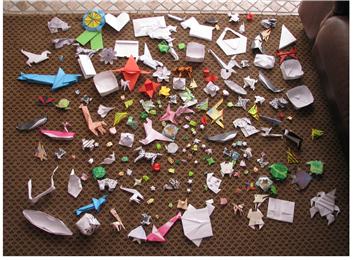 Largest Origami Collection | World Record | Dayle Klinkhamer