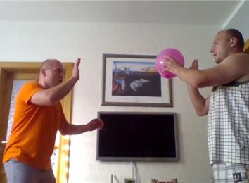 Fastest Time For Two People To Bounce A Balloon Back And Forth To Each ...