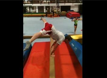 Longest Planche On A Gymnastics Balance Beam | World Record | Michael Louis