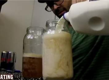 Largest Red Bull And Milk Drink Mix Consumed For A YouTube Video ...