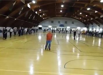 Most Shuffle Skaters Skating To Live Organ Music | World Record ...