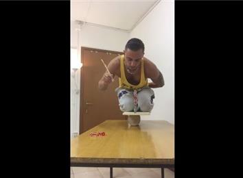 Tallest Dice Tower Stacked Using Chopsticks While Balancing On A ...