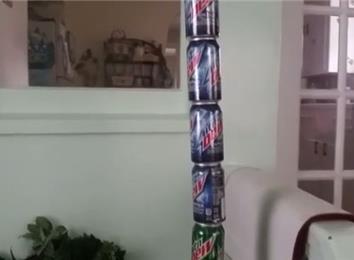 Tallest Soda Can Tower | World Record | Jorden Thompson