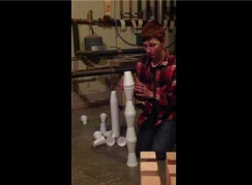 Tallest Styrofoam Cup Tower | World Record | Cam Blair
