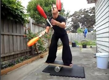 Most Catches Juggling Three Clubs While Swallowing A Sword And ...