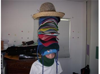 Most Hats Worn At Once | World Record | Nathaniel Thomas Holman