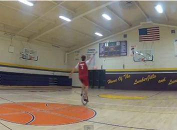 Longest Basketball Shot Made While Riding A Unicycle | World Record ...