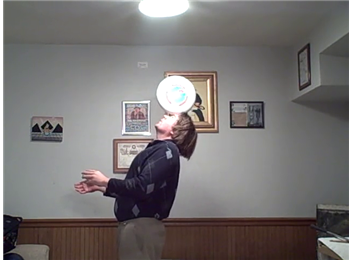 Longest Time To Balance Frisbee Vertically On Forehead | World Record ...