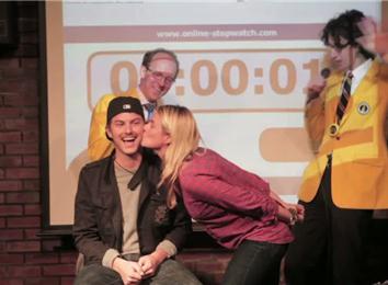 Most Butterfly Kisses Given In One Minute | World Record | MJ Otto