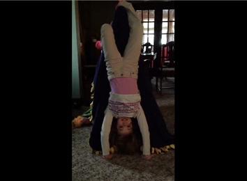 Longest Supported Handstand By An Eight-Year-Old | World Record | Tori