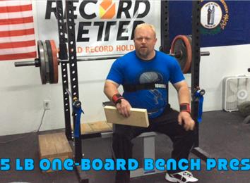 Most Reps One-Board Bench Pressing A 405-Pound Barbell | World Record ...