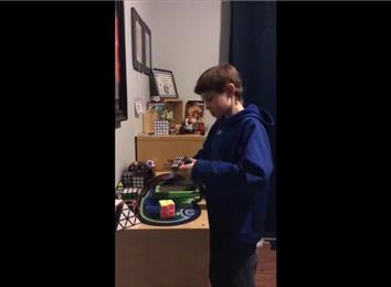 Fastest U Perm Algorithm On A Rubik's Cube | World Record | Kyle S.