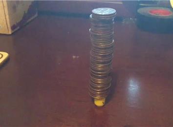 Tallest American Penny Tower Stacked On A Lego Minifigure Head | World ...