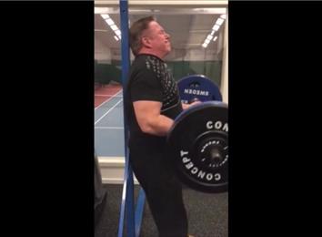 Heaviest Strict Barbell Curl (Athlete Over 50 Years Old) | World Record ...
