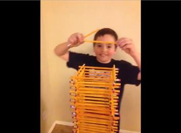Tallest Pencil Tower | World Record | Anthony De