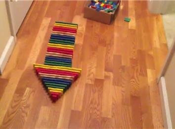 Largest Domino Arrow | World Record | John Shebey