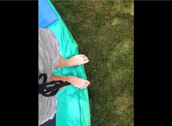 Longest Time Standing On The Edge Of A Trampoline | World Record ...