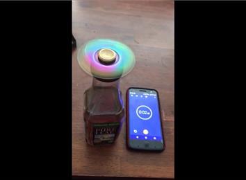Longest Time Spinning A Fidget Spinner On Top Of A Plastic Bottle ...